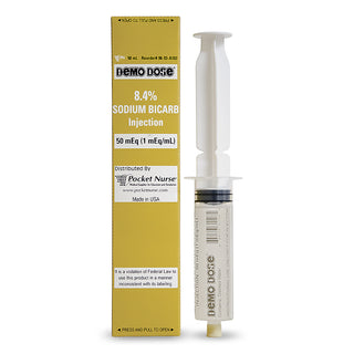 Demo Dose® Prefilled Syringe - Sodium Bicarb 8.4% (50 ml) – Nasco ...