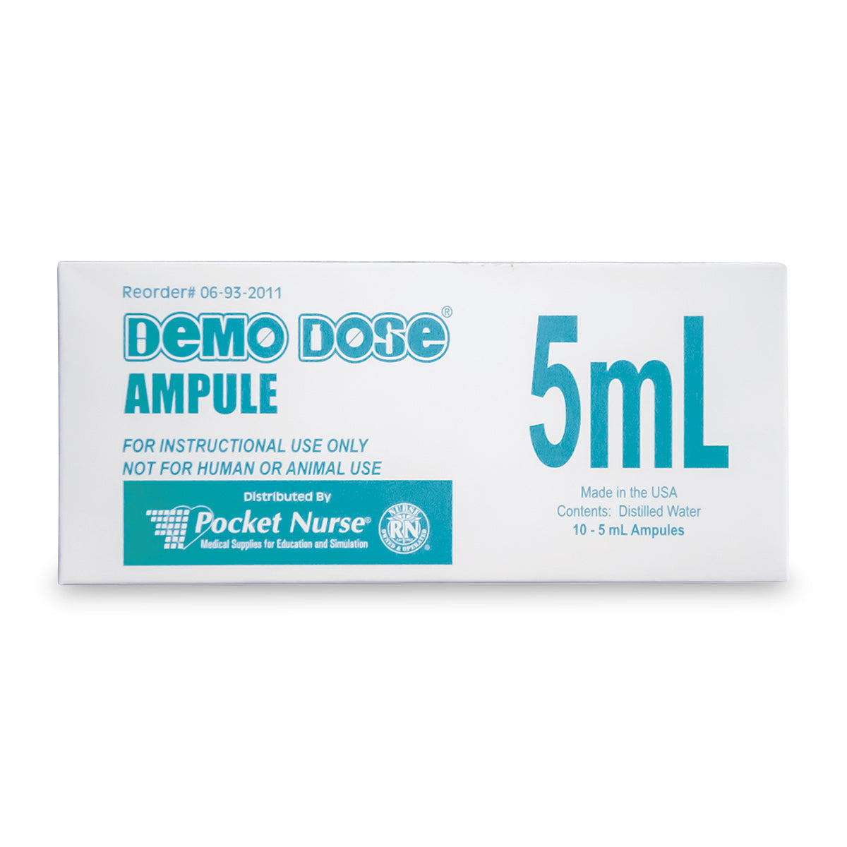 Demo Dose® Clear Ampule - 5 ml – Nasco Healthcare