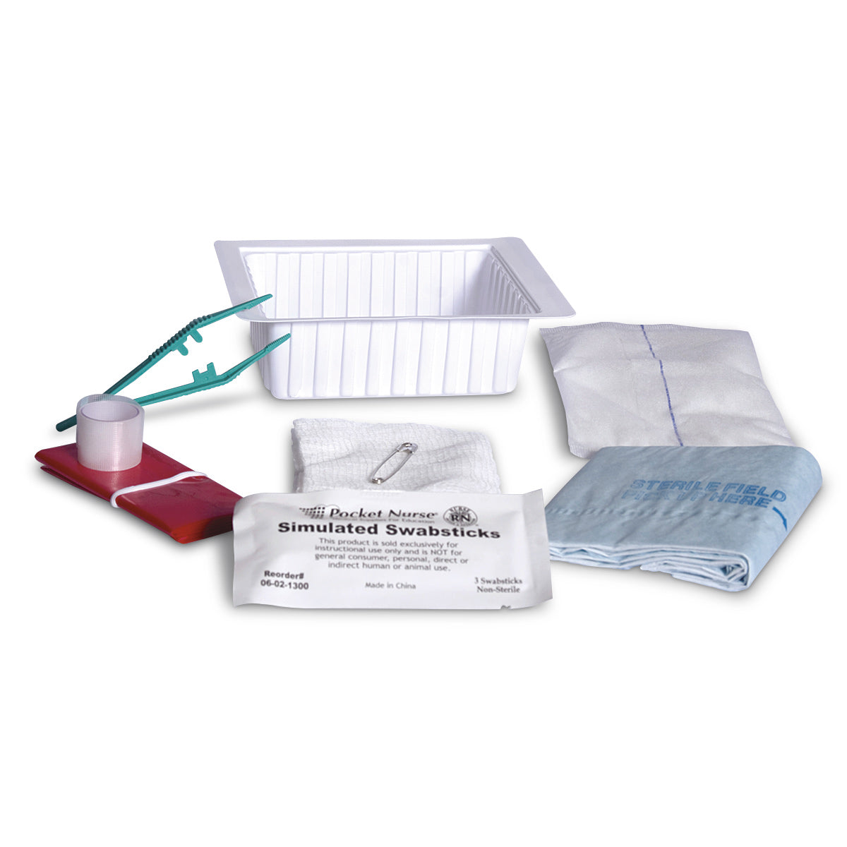 Dressing Change Tray with Abdominal Pad and Swabsticks – Nasco Healthcare