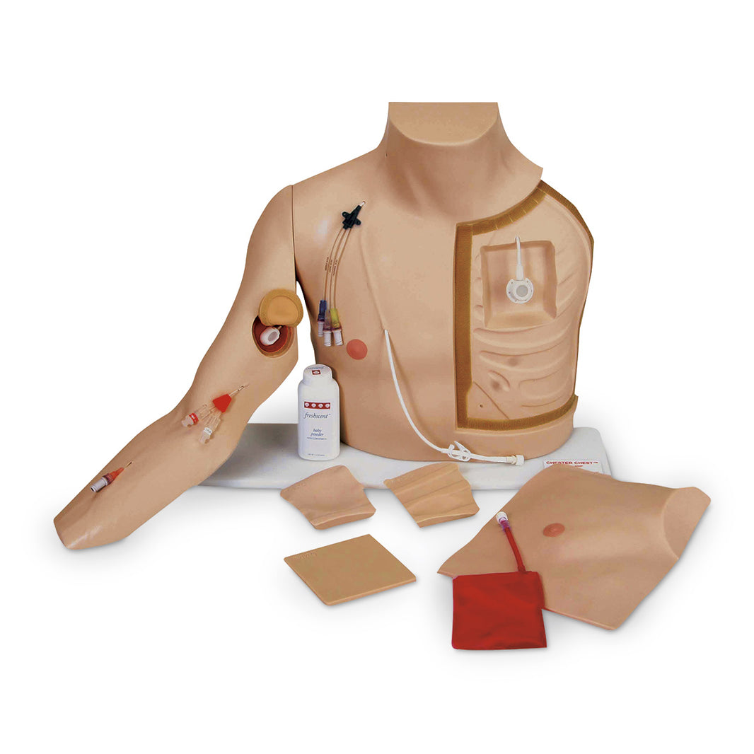 Chester Chest™ Vascular Access Trainer with PICC & Port Access | Nasco ...