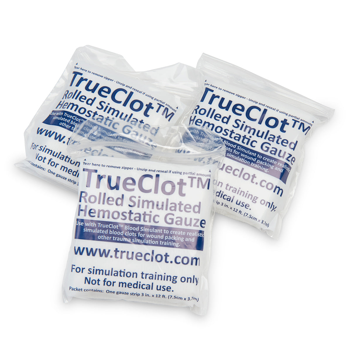 TrueClot® ผ้ากอซห้ามเลือดจำลอง – Nasco Healthcare